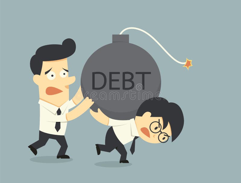 Schuld vector illustratie. Illustration of beeldverhaal - 62125980