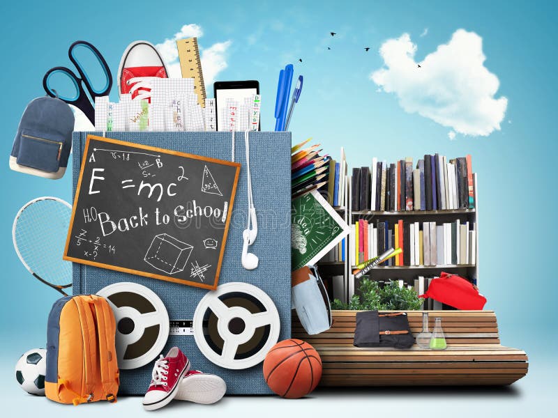 Schule, Bildung stock abbildung. Illustration von unterricht - 58102257