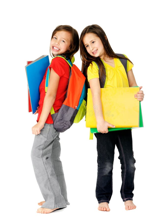 Schulkinder stockbild. Bild von froh, beiläufig, hell - 27945105