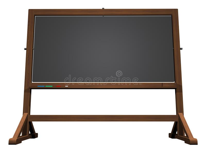 Schultafel - 3D übertragen stock abbildung. Illustration von abbildung ...