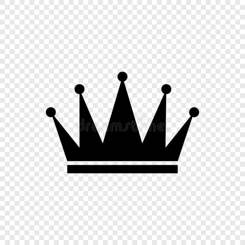 Schwarze Krone Von Spanien-Ikone Isoliert Auf Transparente Hintergrund ...