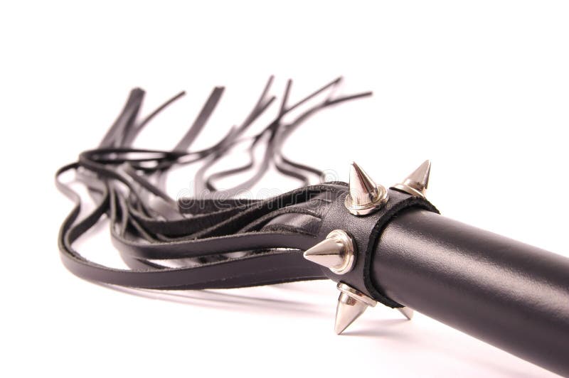 Schwarze Peitsche stockbild. Bild von fetisch, haut, leder - 2058673