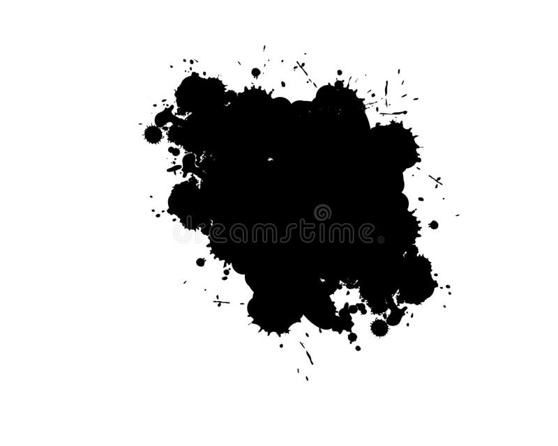Schwarzer Punkt stock abbildung. Illustration von schmutz - 22131497