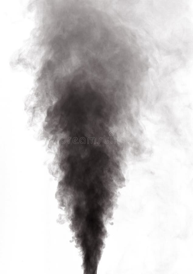 Schwarzer Rauch auf Weiß stockbild. Bild von strudel - 88546367