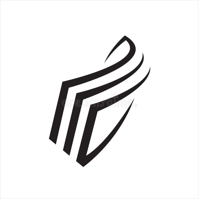 Schwarzer Stapel Papier-Symbol-Vektor-Logo Schreibtisch Stack ...