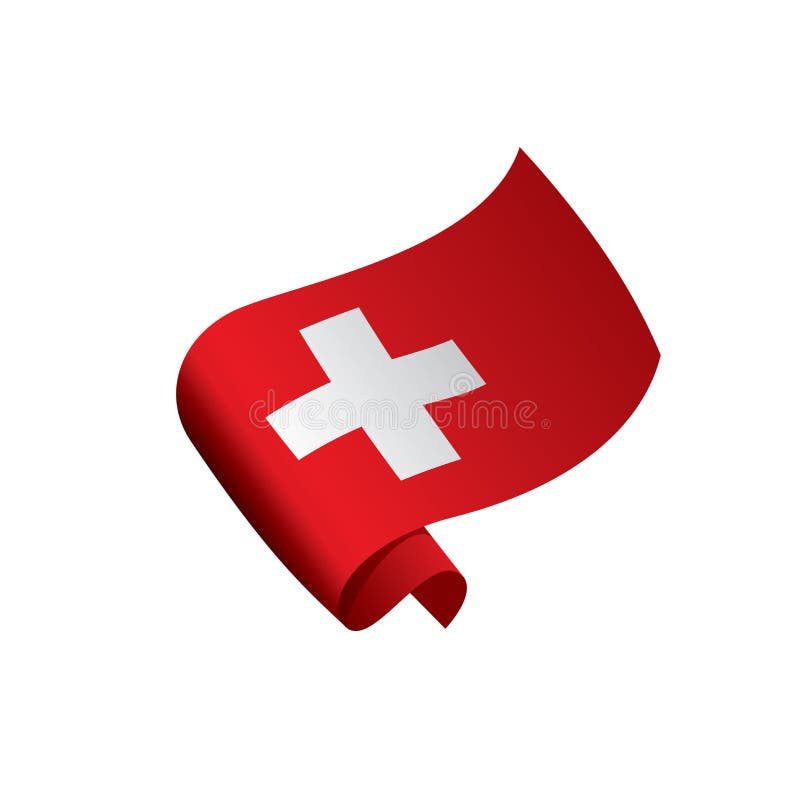 Schweiz Flagga, Illustration Stock Illustrationer - Illustration av ...