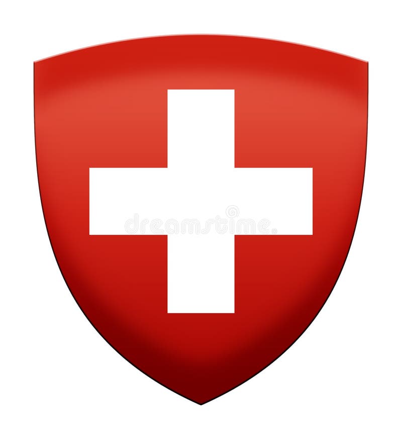 Schweizer Fahne stock abbildung. Illustration von schweizer - 7832950
