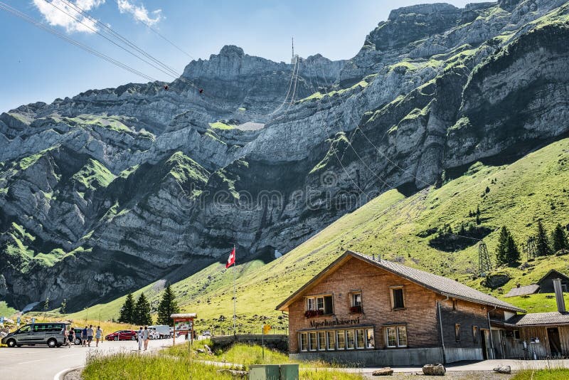 Saentis-Berg, Schweizer Alpen Redaktionelles Bild - Bild von ...