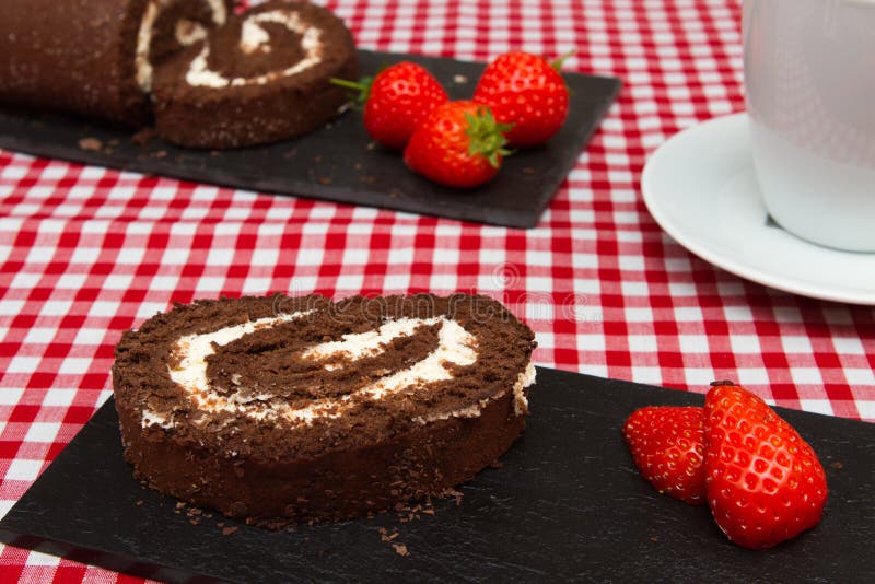 Schweizer Rolle Choclater stockbild. Bild von weihnachten - 92461927