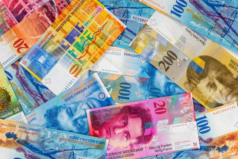 Sedlar Av 100 Schweiziska Franc Arkivfoto - Bild av finansiellt ...