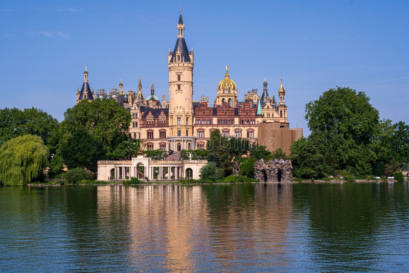 Schwerin Palace stock photo. Image of tower, schwerin - 58935168