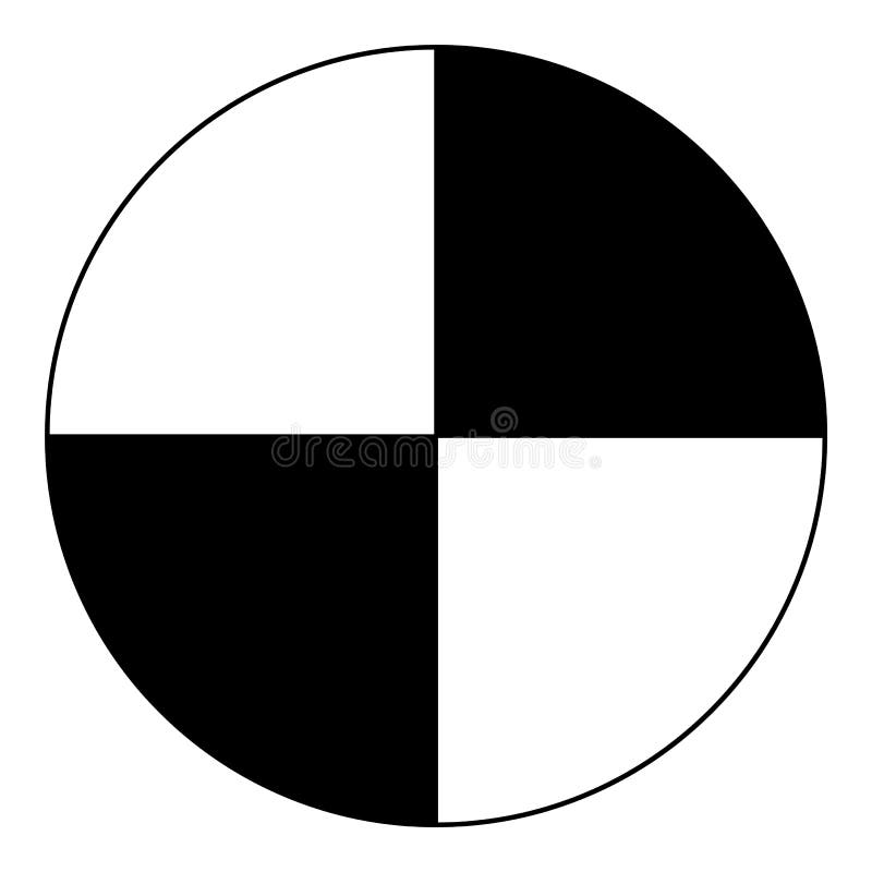 Schwerpunktsymbol Auf Weißem Hintergrund Vektor Abbildung ...