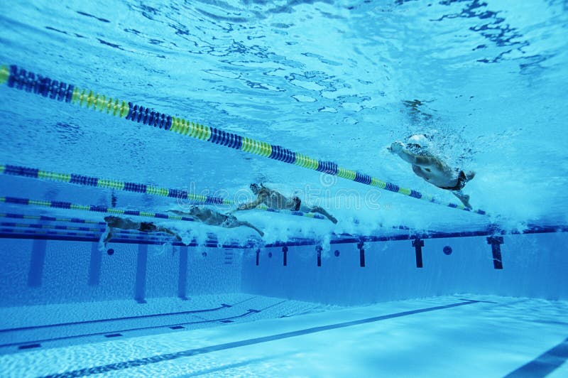 Schwimmer, Die Im Pool Laufen Stockbild - Bild von person, konkurrenz ...
