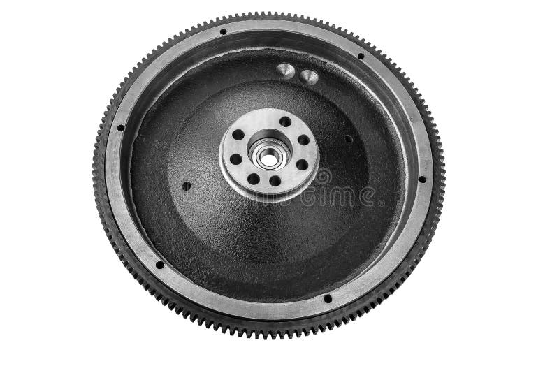 Schwungradauto Auf Weißem Hintergrund Stockfoto - Bild von maschine ...