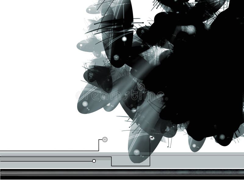 Sci-fi abstract background stock illustration. Illustration of light ...