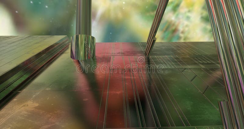 Sci-fi Abstract Background. Stock Illustration - Illustration of black ...