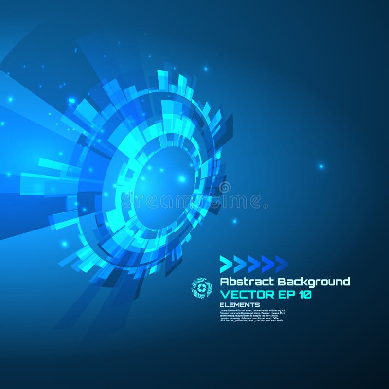 Sci-fi Abstract Background for Futuristic High Tech Design - Vector ...