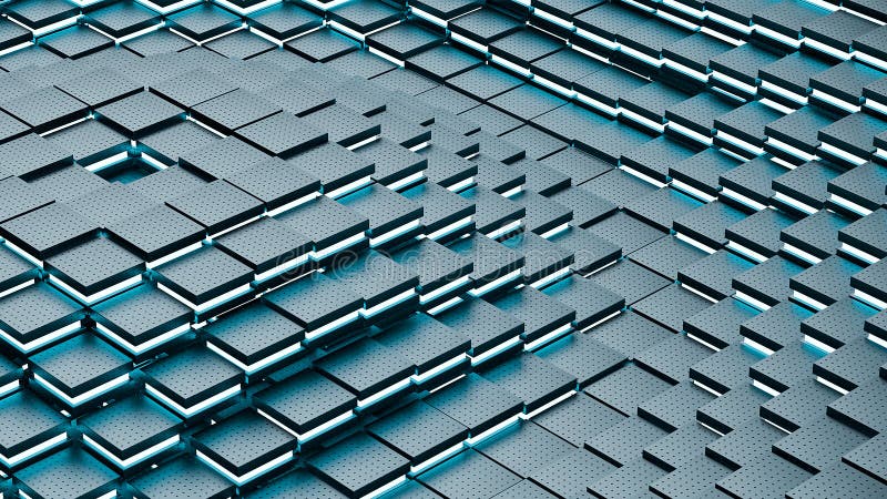 Sci-fi Abstract Cyber Grid Background Stock Photo - Image of ...