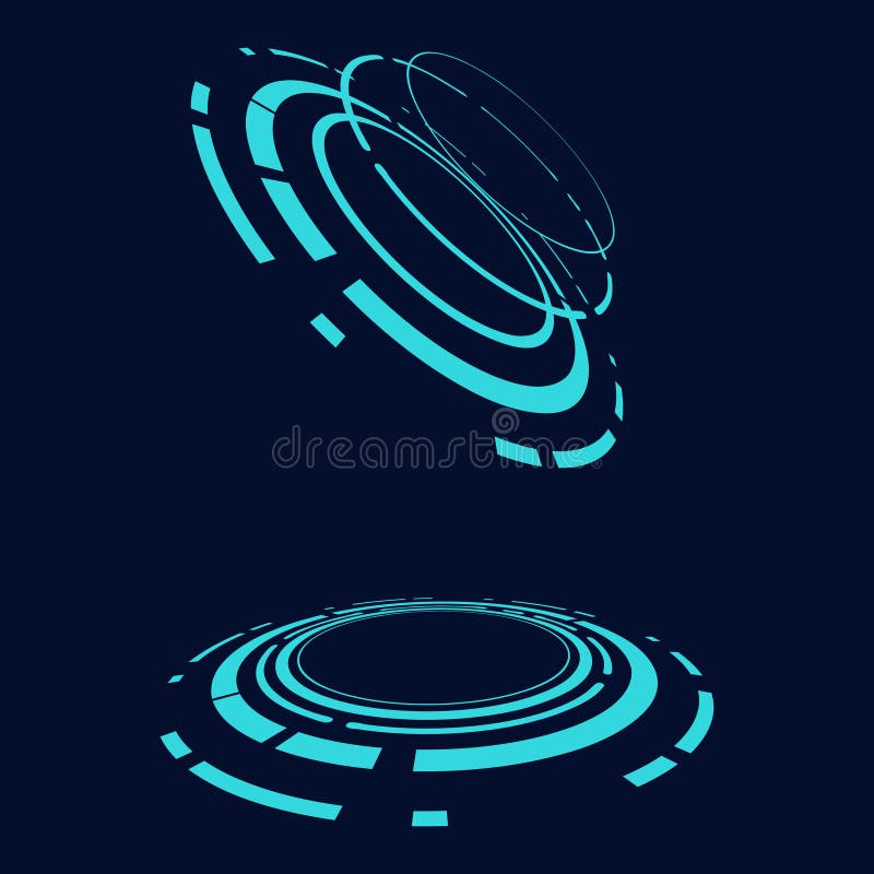 Sci Fi Circle Frame Modern User Interface Element Technology Futuristic ...