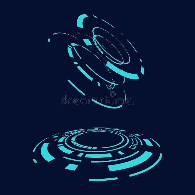 Sci Fi Circle Frame Modern User Interface Element Technology Futuristic ...