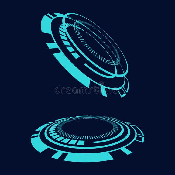 Sci Fi Circle Frame Modern User Interface Element Technology Futuristic ...