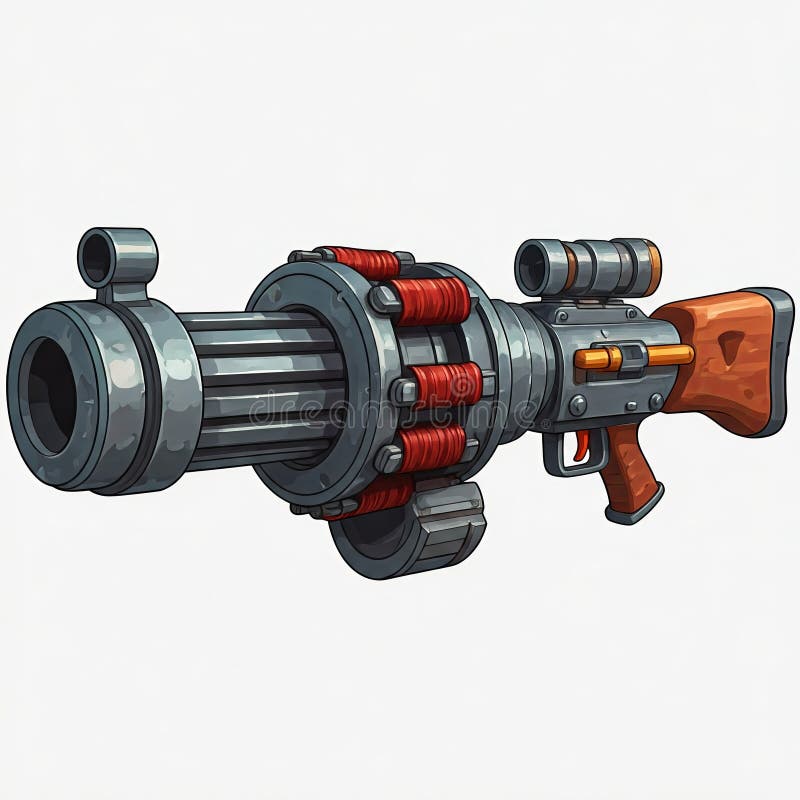 Sci-Fi Shockwave Blaster stock illustration. Illustration of photon ...