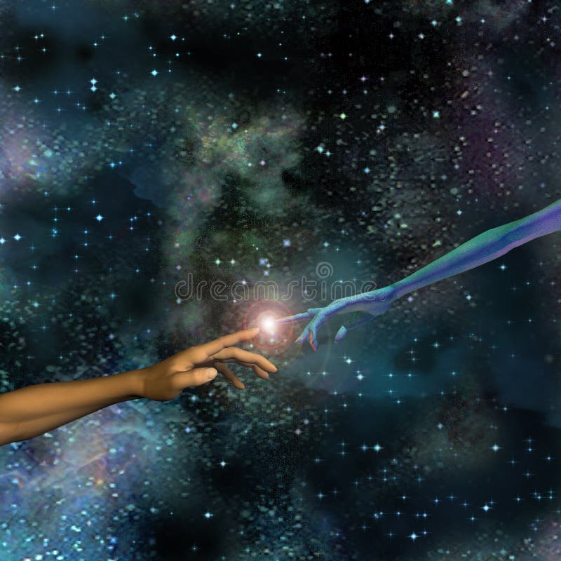 Human touch stock illustration. Illustration of business - 509621