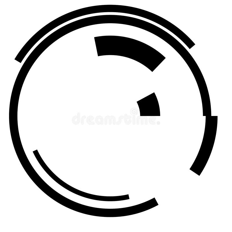 Sci-fi Concentric, Geometric Ring, Circle UI, GUI Design Element Vector ...