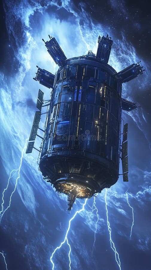 Spaceship Deploying Shields Stock Illustrations – 1 Spaceship Deploying ...