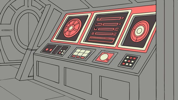 Sci-fi Control Panel, Futuristic Interface and Tech Design Vector ...