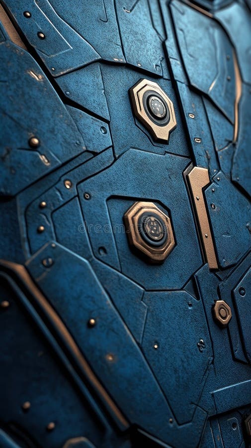 Sci-fi Cyber-inspired Flat, Matte Texture in Closeup, Featuring Sleek ...