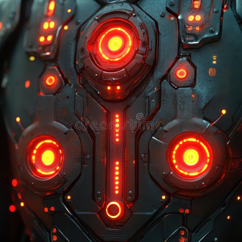 Sci-fi Cyber-inspired Flat, Matte Texture in Closeup, Featuring Sleek ...