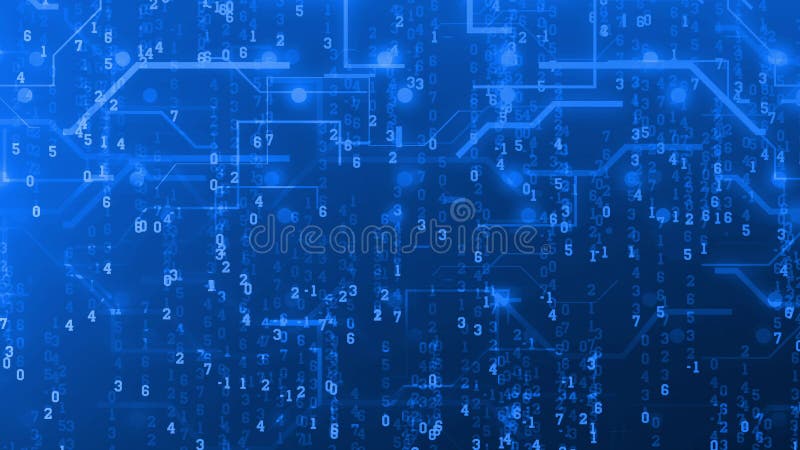 Matrix Style Digital Circuit Stock Illustration - Illustration of ...