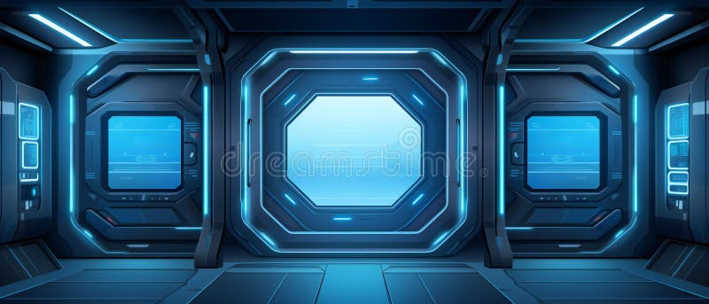 Sci-Fi Design - External Panels Stock Illustration - Illustration of ...