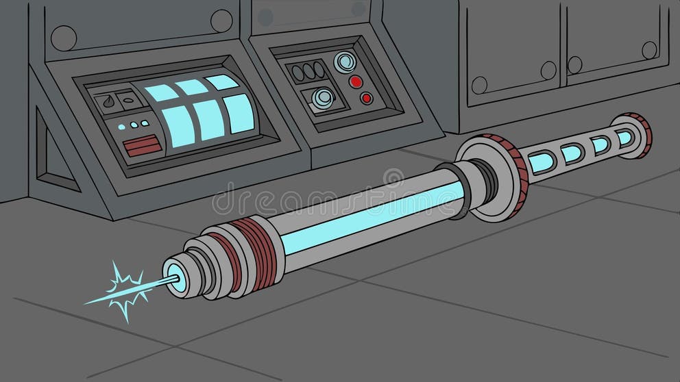 Sci,fi Device with Glowing Light, Futuristic Technology and Gadget ...