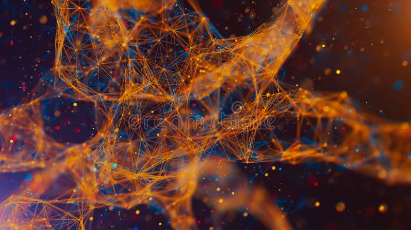 Sci-fi Digital Technology with Line Connect Network and Data Graphic ...