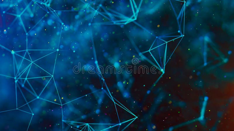 Sci-fi Digital Technology with Line Connect Network and Data Graphic ...