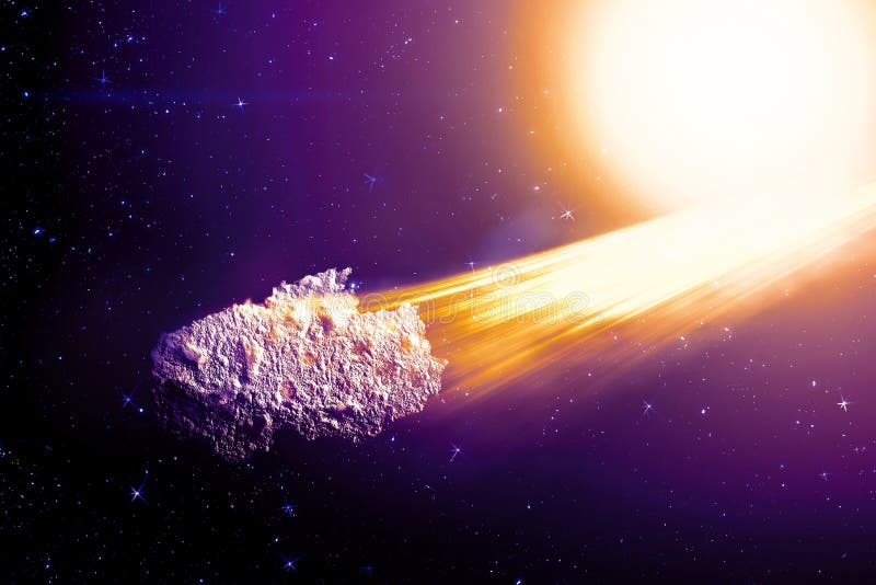 Asteroid impact stock illustration. Illustration of collision - 29027262
