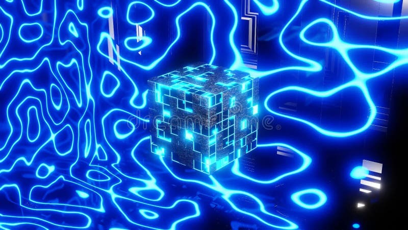 Sci-fi Futuristic Background Tech Animation Motion Graphics Stock ...