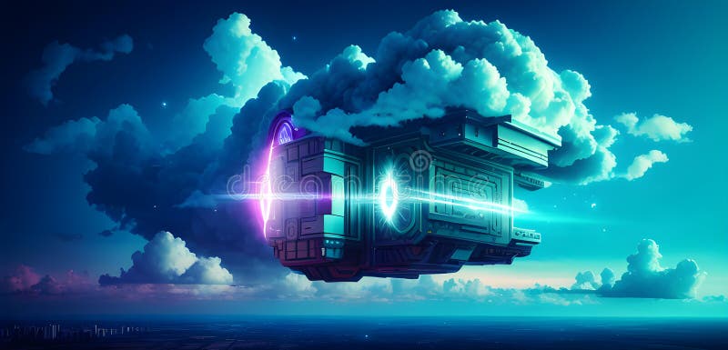Cloud Technology. Cloud Computing, Big Data Center, Future Infrastructure, Digital Ai Concept ...