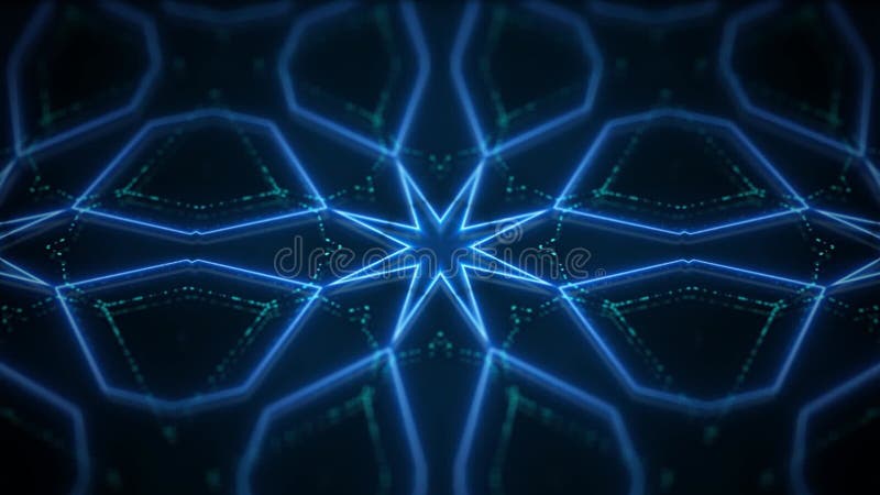 Sci-fi Futuristic Kaleida Pattern Background. Digital Data Screen Stock ...