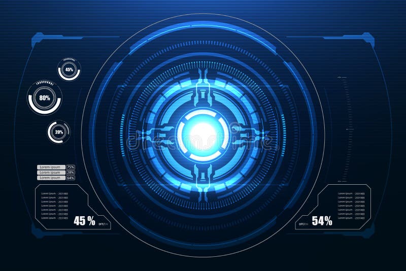 Sci Fi Futuristic User Interface. Vector Illustration Stock Vector ...