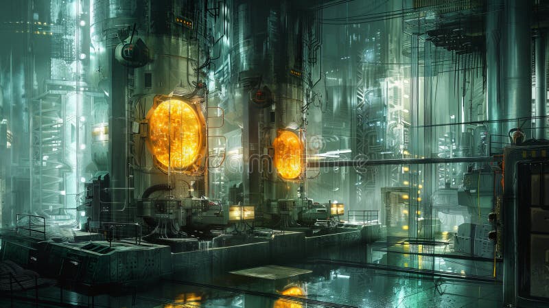 Sci Fi Grunge Modern Clean Background Depicting a High-tech Energy ...