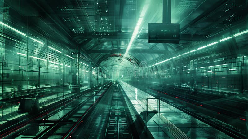 Sci Fi Grunge Modern Clean Background Depicting a High-tech ...