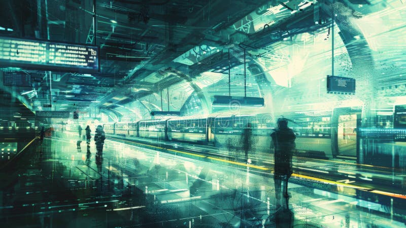 Sci Fi Grunge Modern Clean Background Depicting a High-tech ...