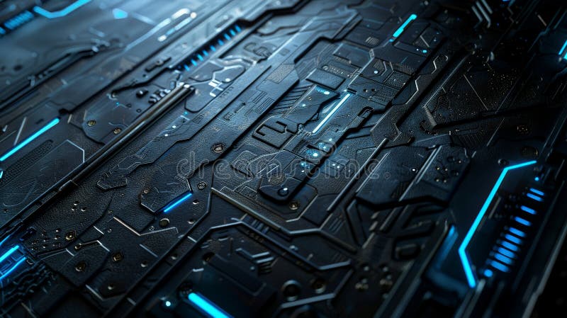 Sci Fi Grunge Modern Clean Background Featuring a Metallic Surface with ...