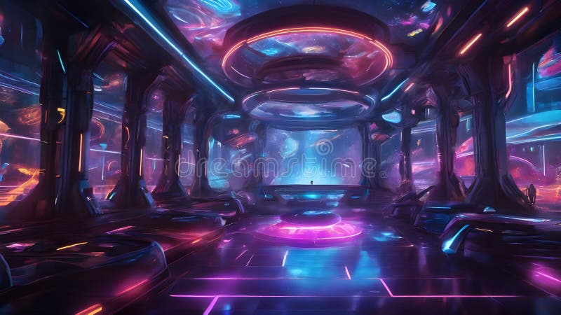 Sci-fi Holograms and Neon Lights Merge To Create a Breathtaking Display ...