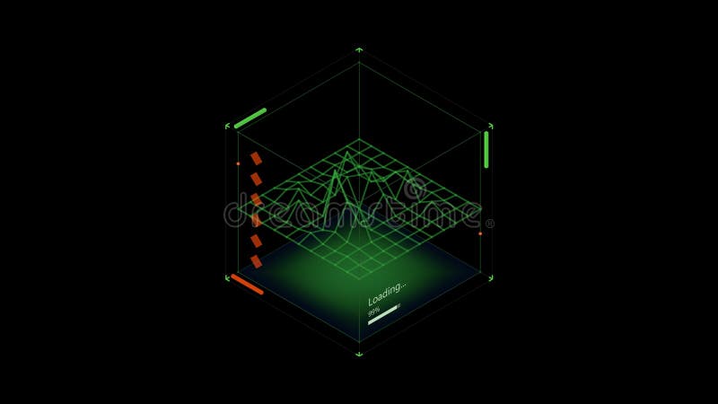 Sci-fi Hud Data Analysis. Big Data Searching Concept. Scanning Hud ...