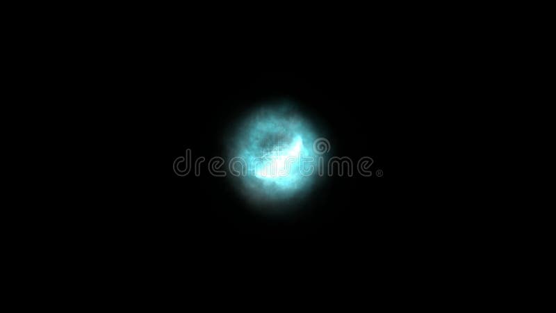 Sci-fi Hud Magic Explosion and Burning Dots and Particles in Circle ...