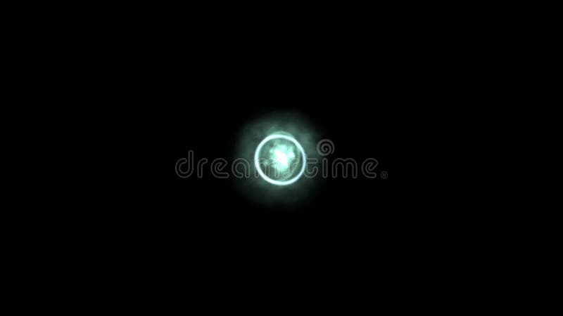 Sci-fi Hud Magic Explosion and Burning Dots and Particles in Circle ...
